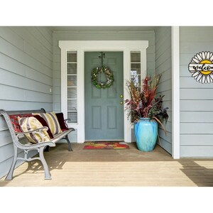 Daisy Welcome Sign, Porch Sign, Party Decor, Door Sign, Wall Art, Room ...