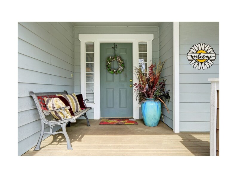 Daisy Welcome Sign Porch Sign Party Decor Door Sign Wall - Etsy