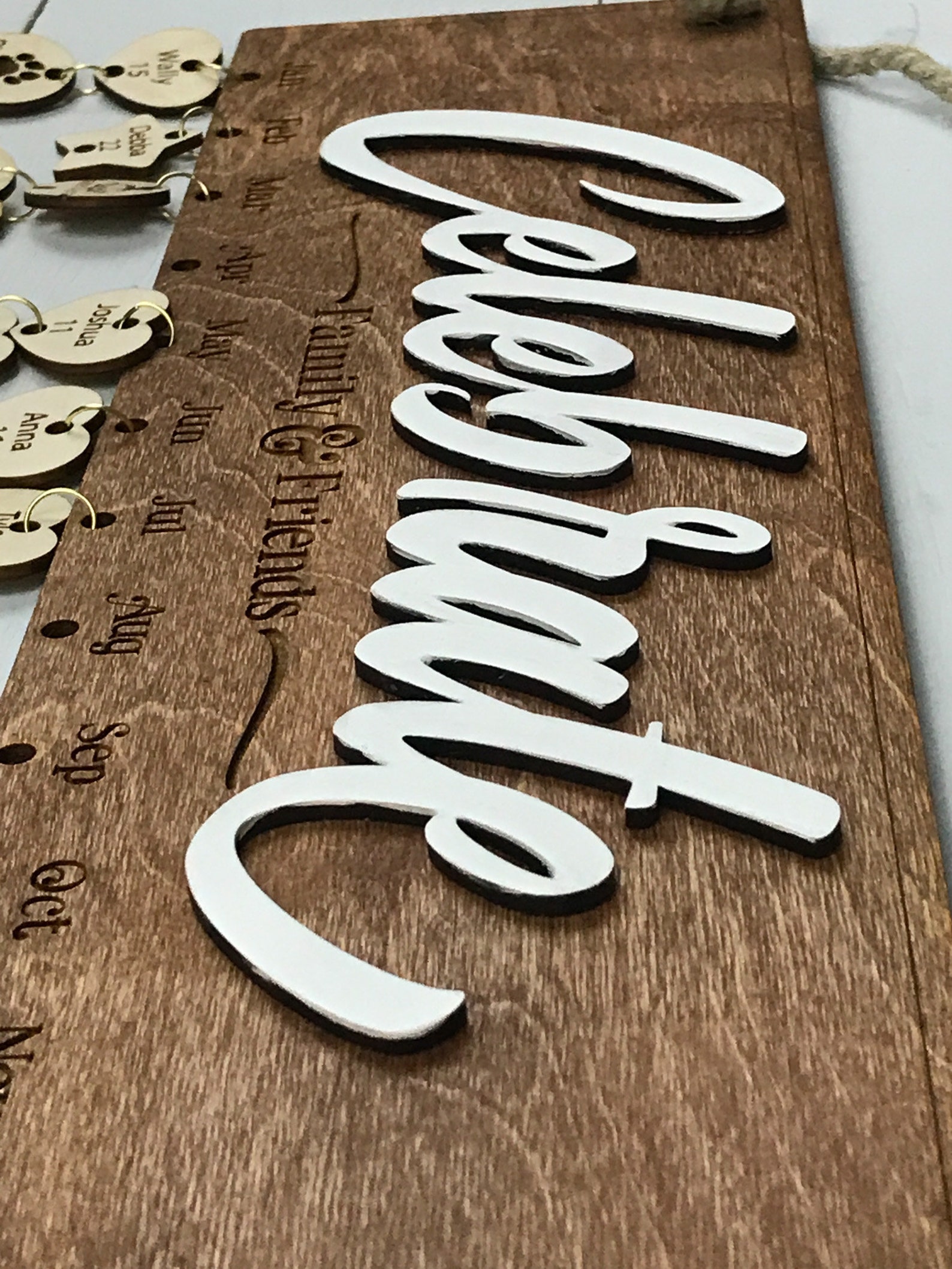 Celebration Board Birthday Board Family Birthday Sign Wood | Etsy