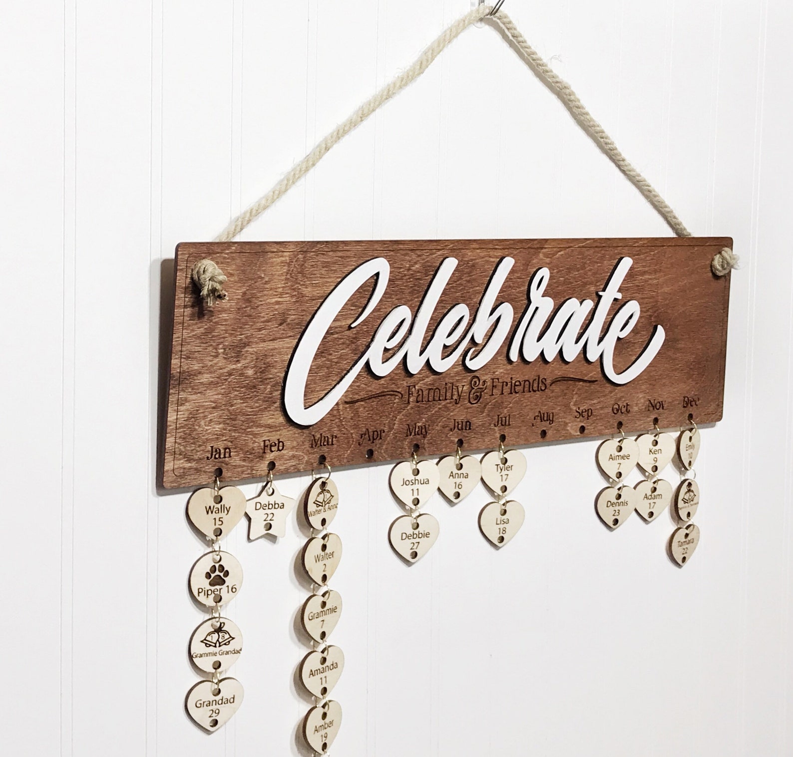 Celebration Board Birthday Board Family Birthday Sign Wood | Etsy