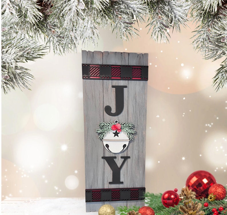 Joy Wooden Christmas Sign Rustic Wood Sign Hand Painted Wood - Etsy