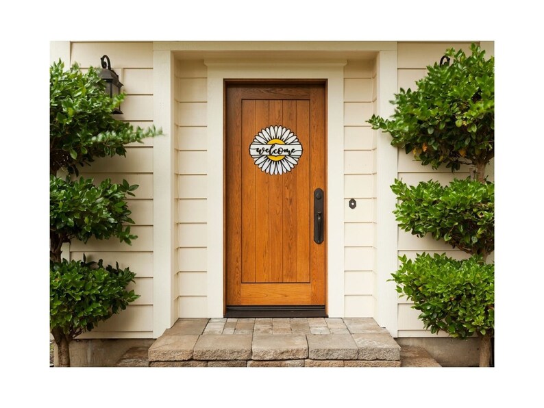 Daisy Welcome Sign Porch Sign Party Decor Door Sign Wall - Etsy