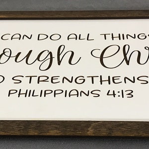 Bible Verse Wall Art Christian Wall Decor Philippians 4:13 - Etsy
