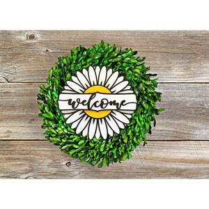 Daisy Welcome Sign, Porch Sign, Party Decor, Door Sign, Wall Art, Room ...