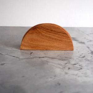 Half Moon Photo Holder Oak Set of 4 Minimalist Scandinavian Mid Century ...