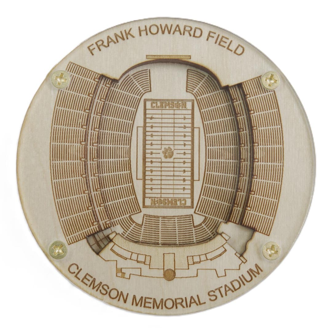 The Original Stadium Coaster! Officially Licensed! Clemson University ...