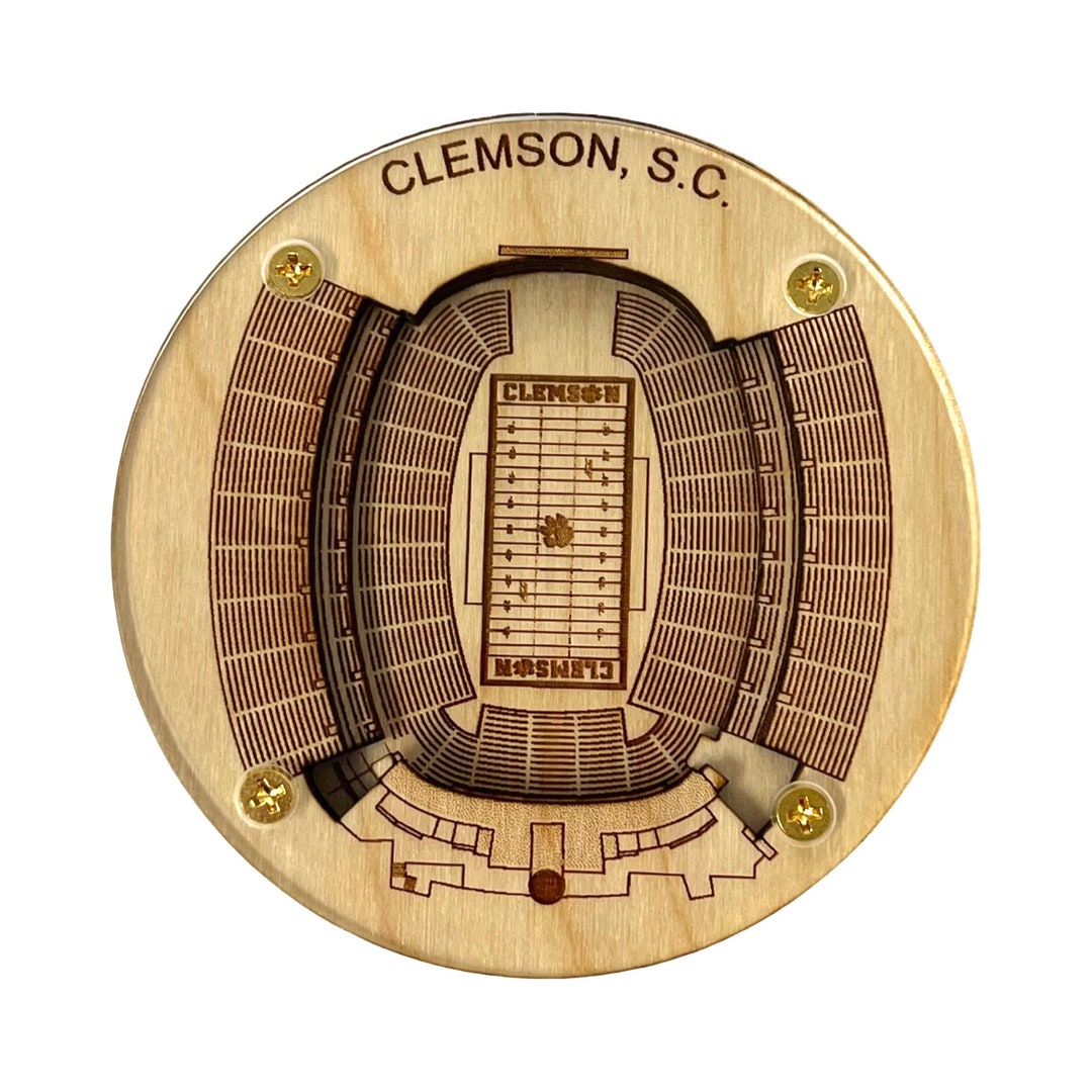 The Original Stadium Coaster! Officially Licensed! Clemson University ...