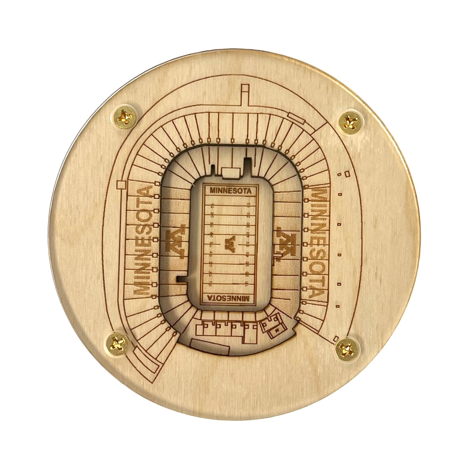 The Original Stadium Coaster! Officially Licensed! University of ...