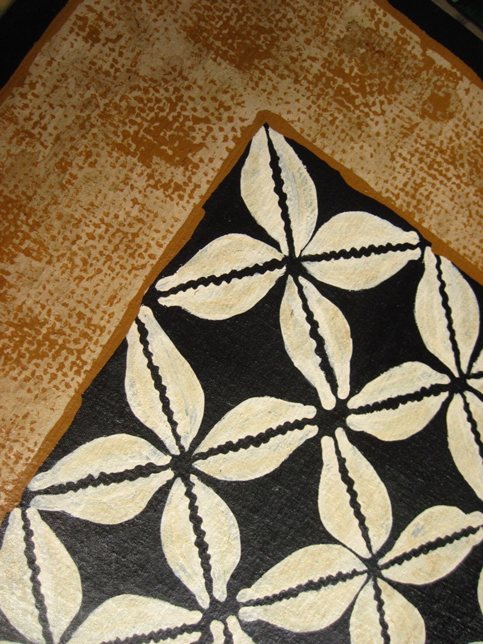 Hand Painted Canvas Runner Rug, Tropical Design, Rug, Runner Rug, Area ...