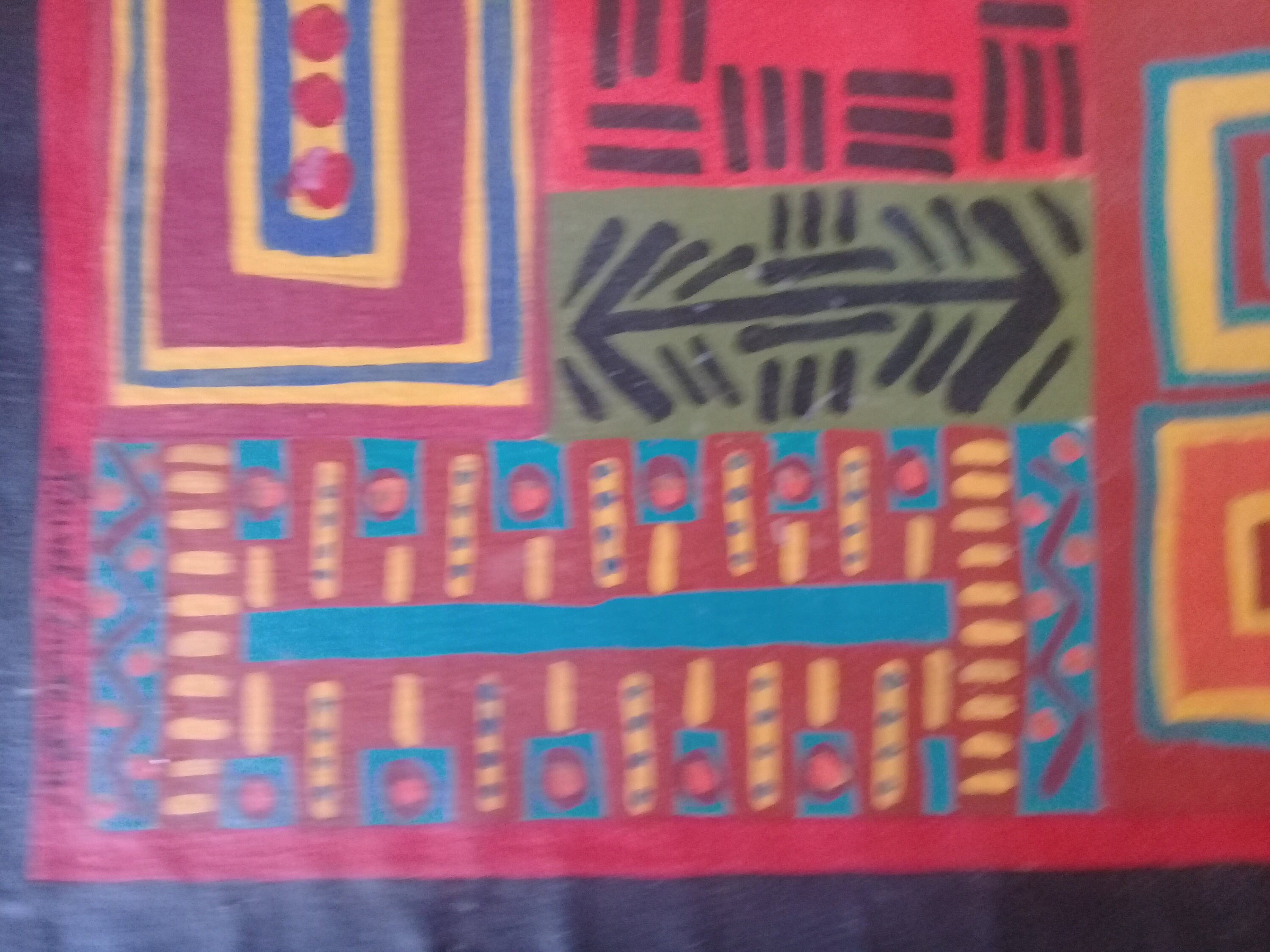 Primary Color Quilt Design Runner Rug, Bathroom Rug, Kitchen Rug, Bold ...