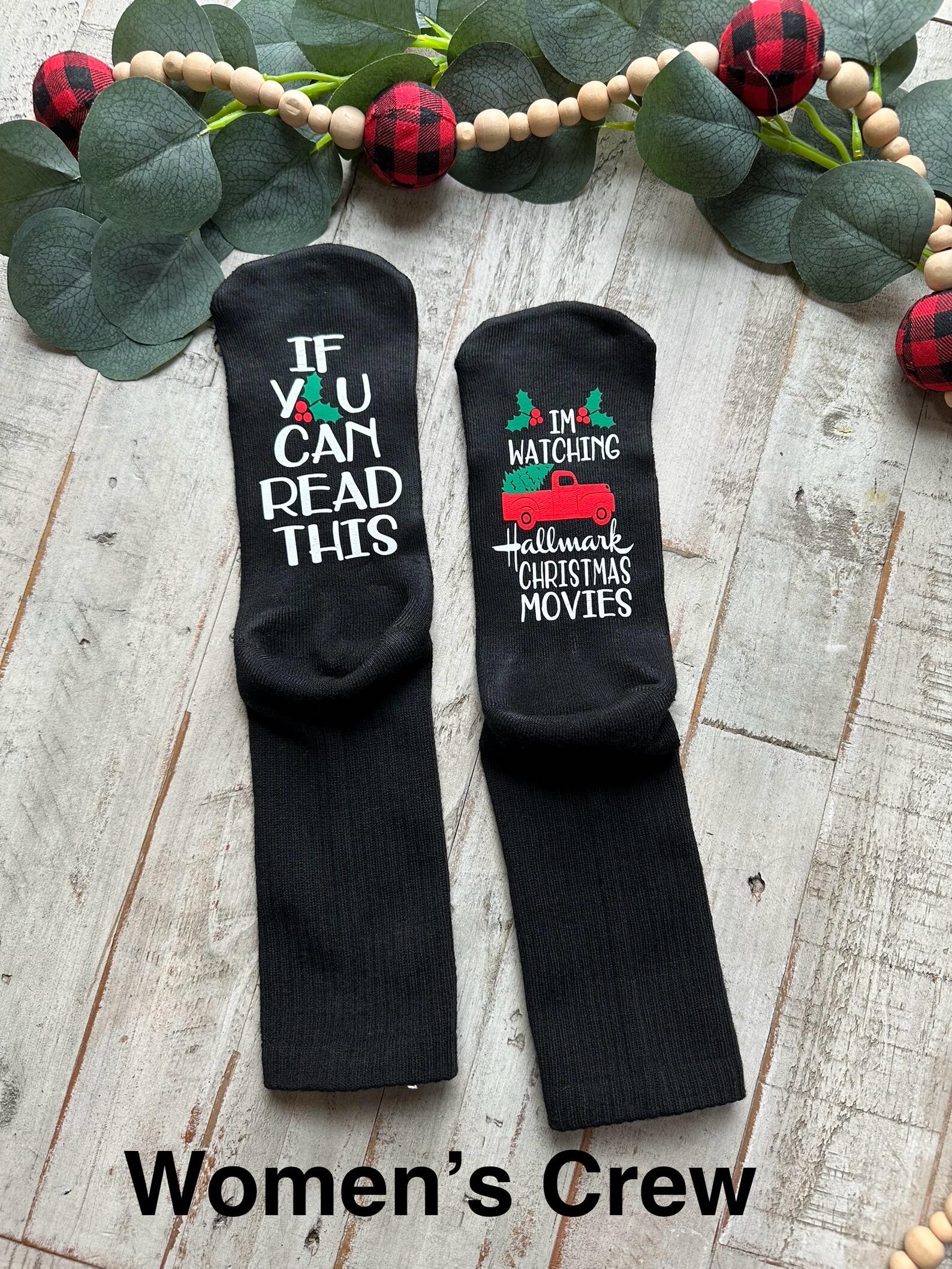 Christmas Movie Socks - If You Can Read This - Christmas Socks ...