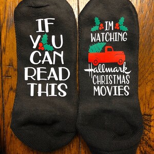 Christmas Movie Socks - If You Can Read This - Christmas Socks ...