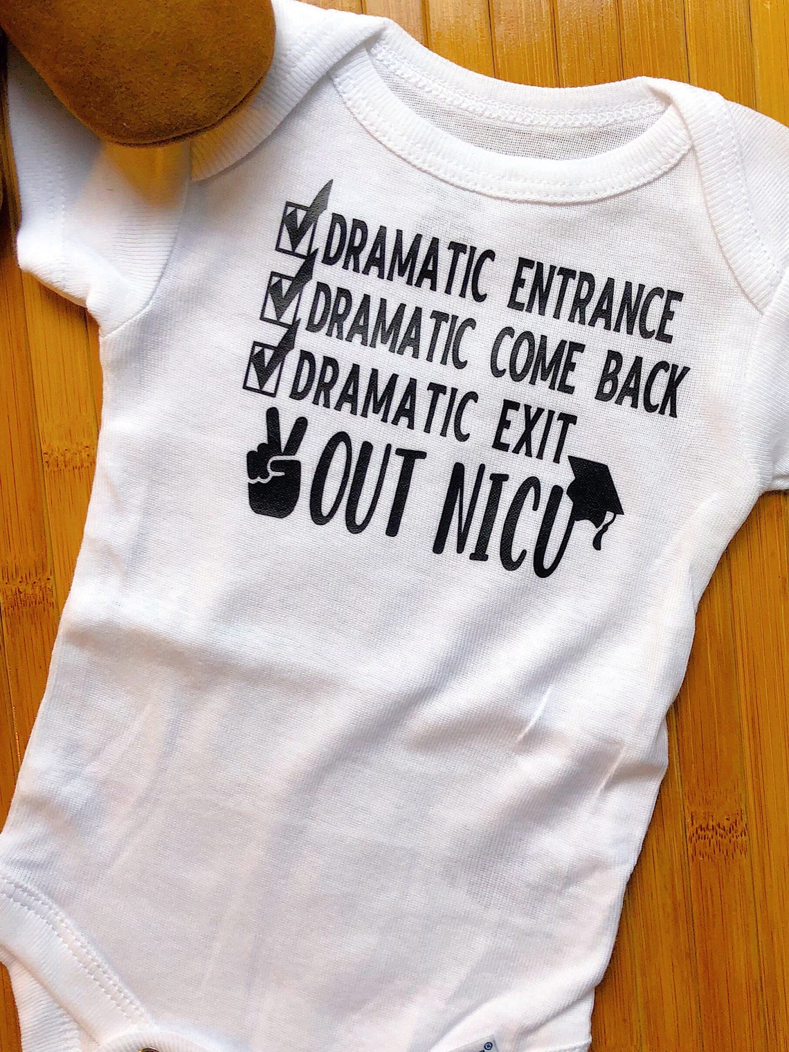 Peace Out NICU NICU Baby Onesie Nicu Graduate Going Home | Etsy
