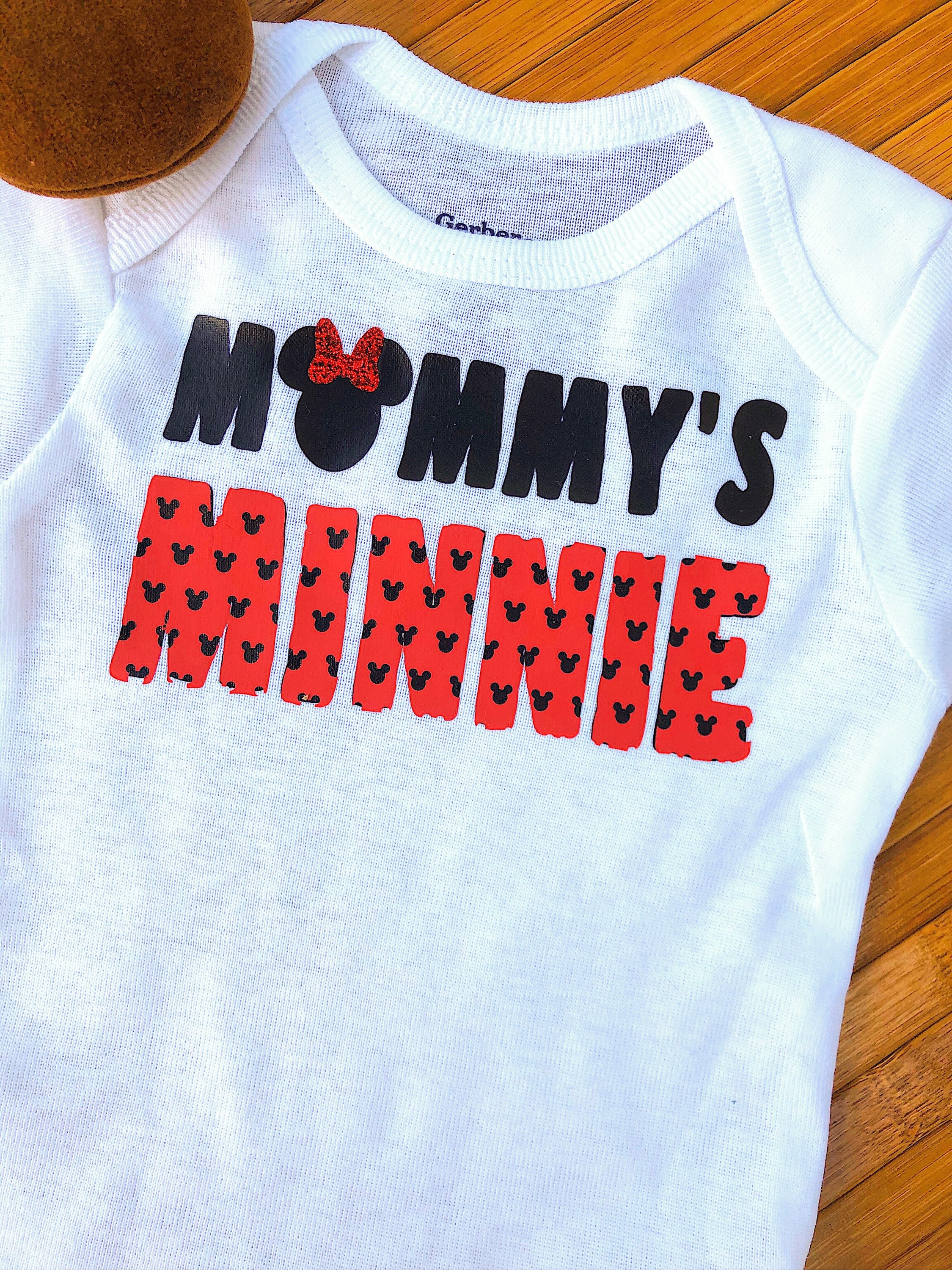 Magical Mouse Inspired Baby Bodysuit, Mommys Minnie, Disney Inspired ...