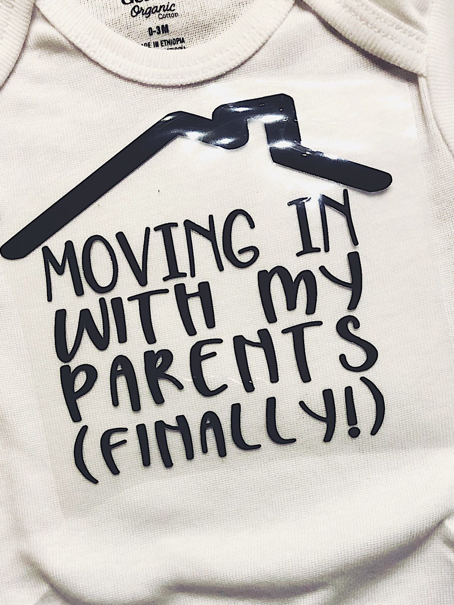 Moving in With My Parents Peace Out NICU NICU Baby Onesie | Etsy