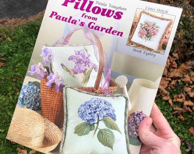 Pillows From Paula's Garden Leisure Arts Cross Stitch Book, Nine Paula ...