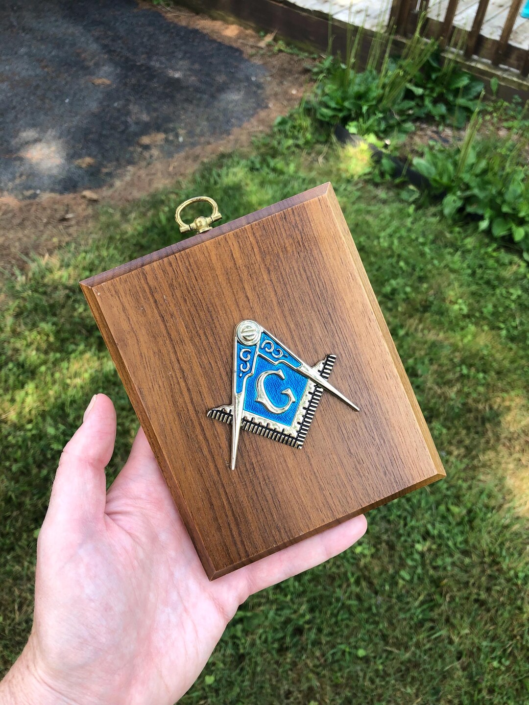 Vintage Masonic Mounted Plaque - Etsy