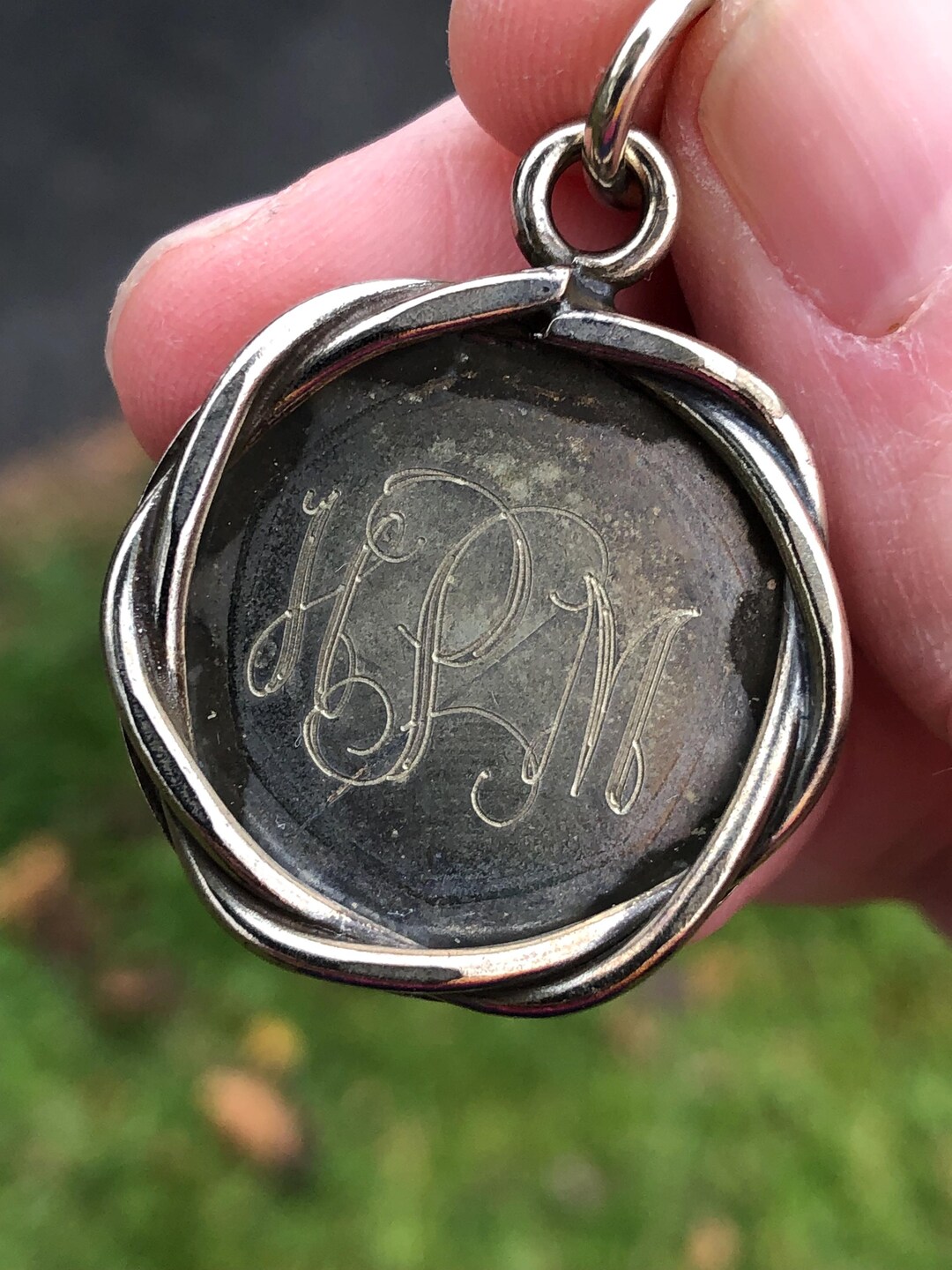 Antique Monogram Pendant, PHM or Some Combination Therein - Etsy