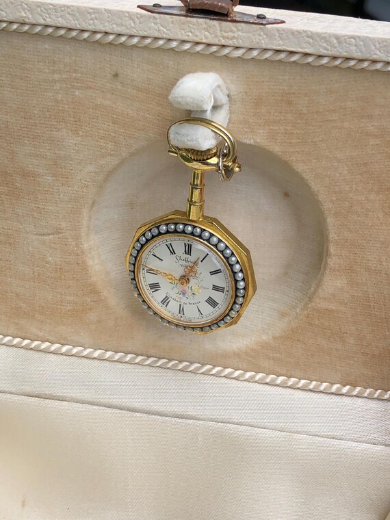 Antique pocket watch box to display, box only! - Gem