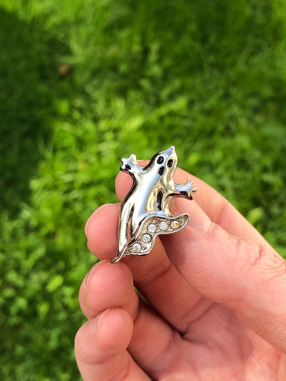 vintage avon rhinestone ghost - Gem