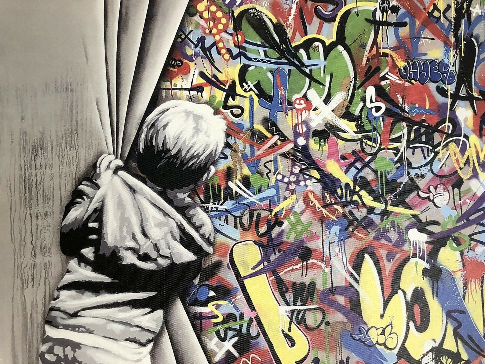 Martin Watson Behind the Curtain Canvas Print | Etsy