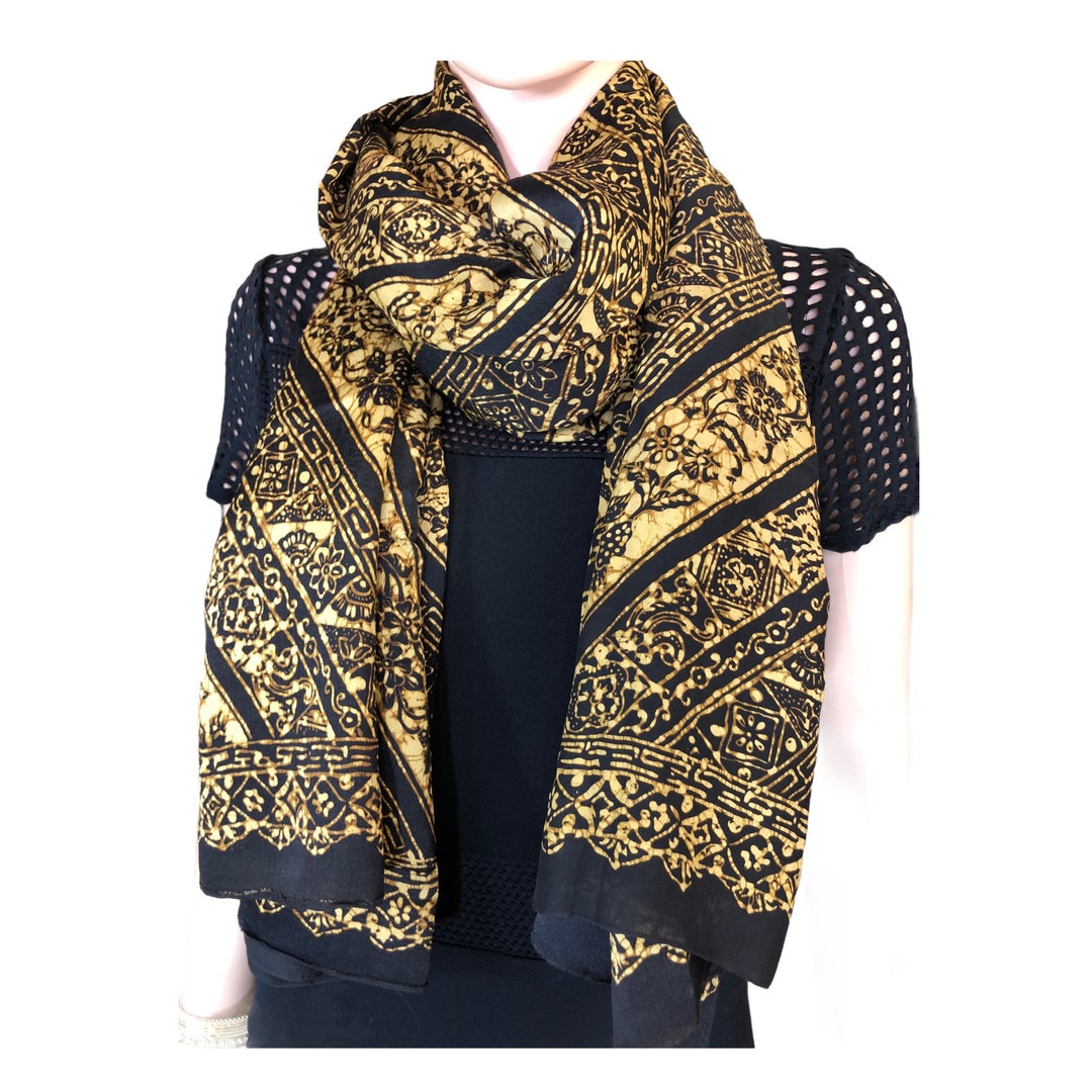 Rectangle Shape Brown Color Soft Wrap Medium Brown Floral Handmade ...