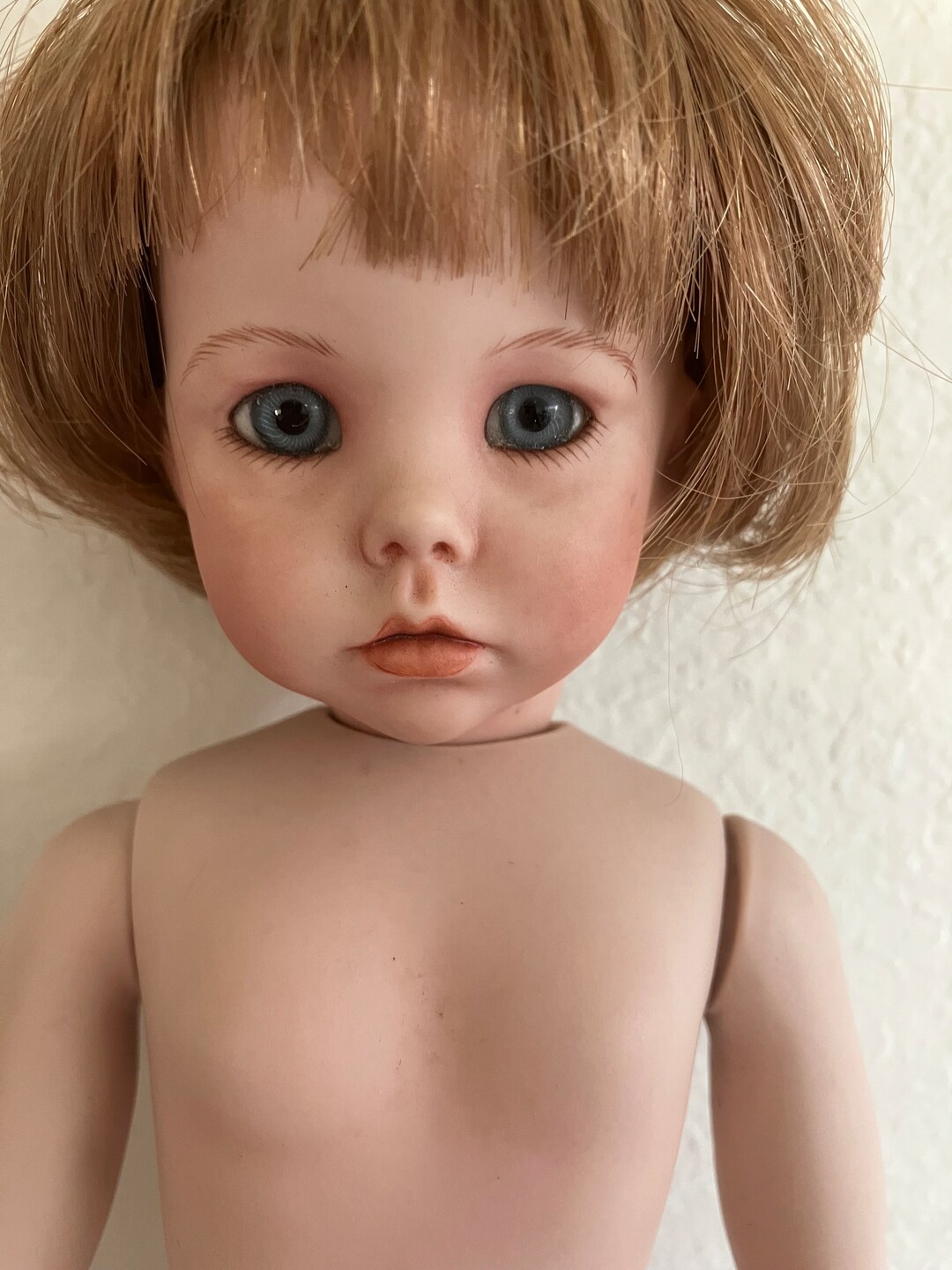 Porcelain Doll With Glass Set Eyes - Etsy