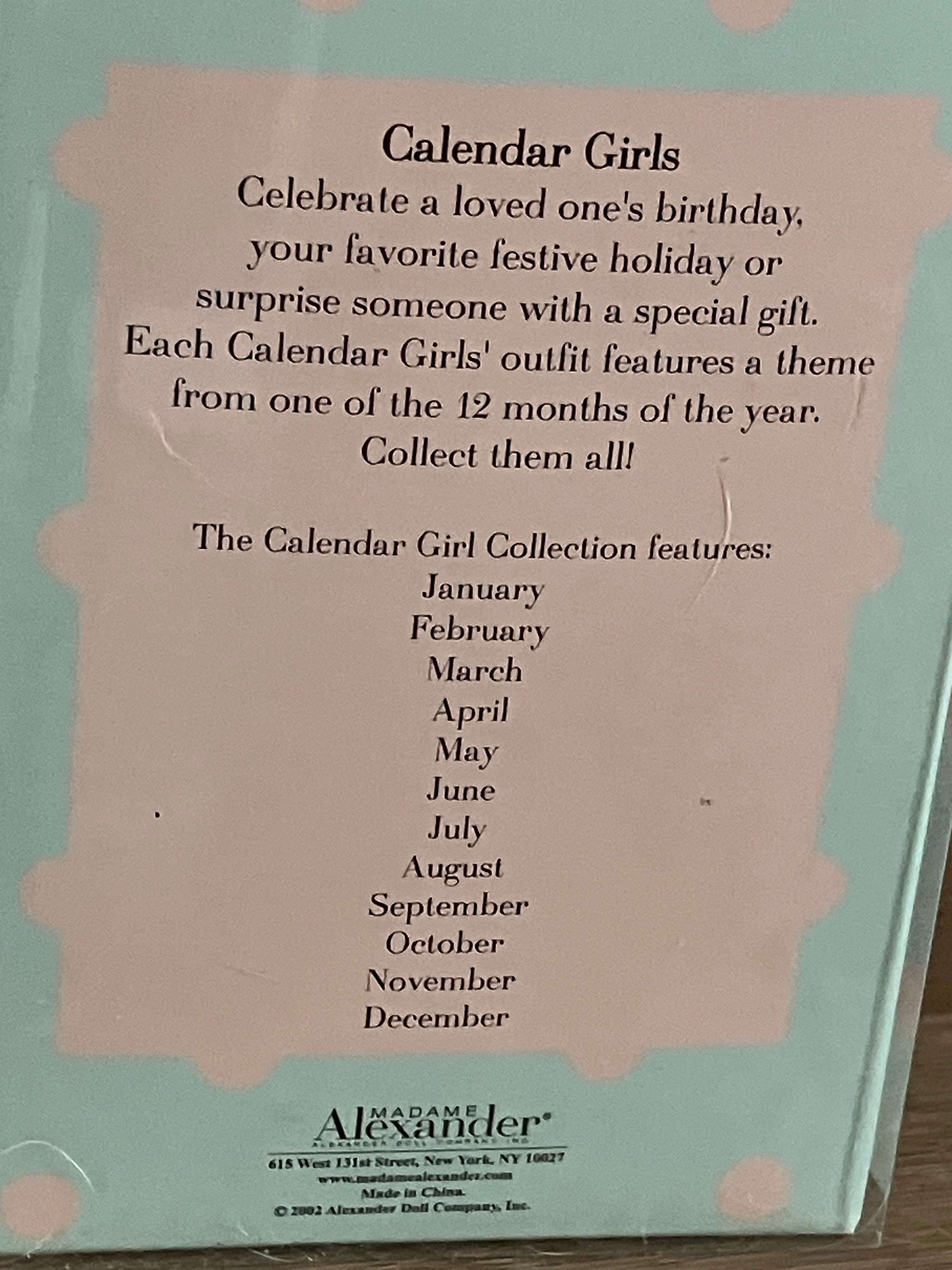 Madame Alexander 5.5” Calendar Doll—january - Etsy