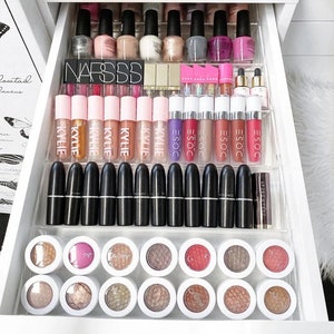 Acrylic Makeup Organizer Organiser Storage - DISPLAY TRAY Short Rows - Etsy