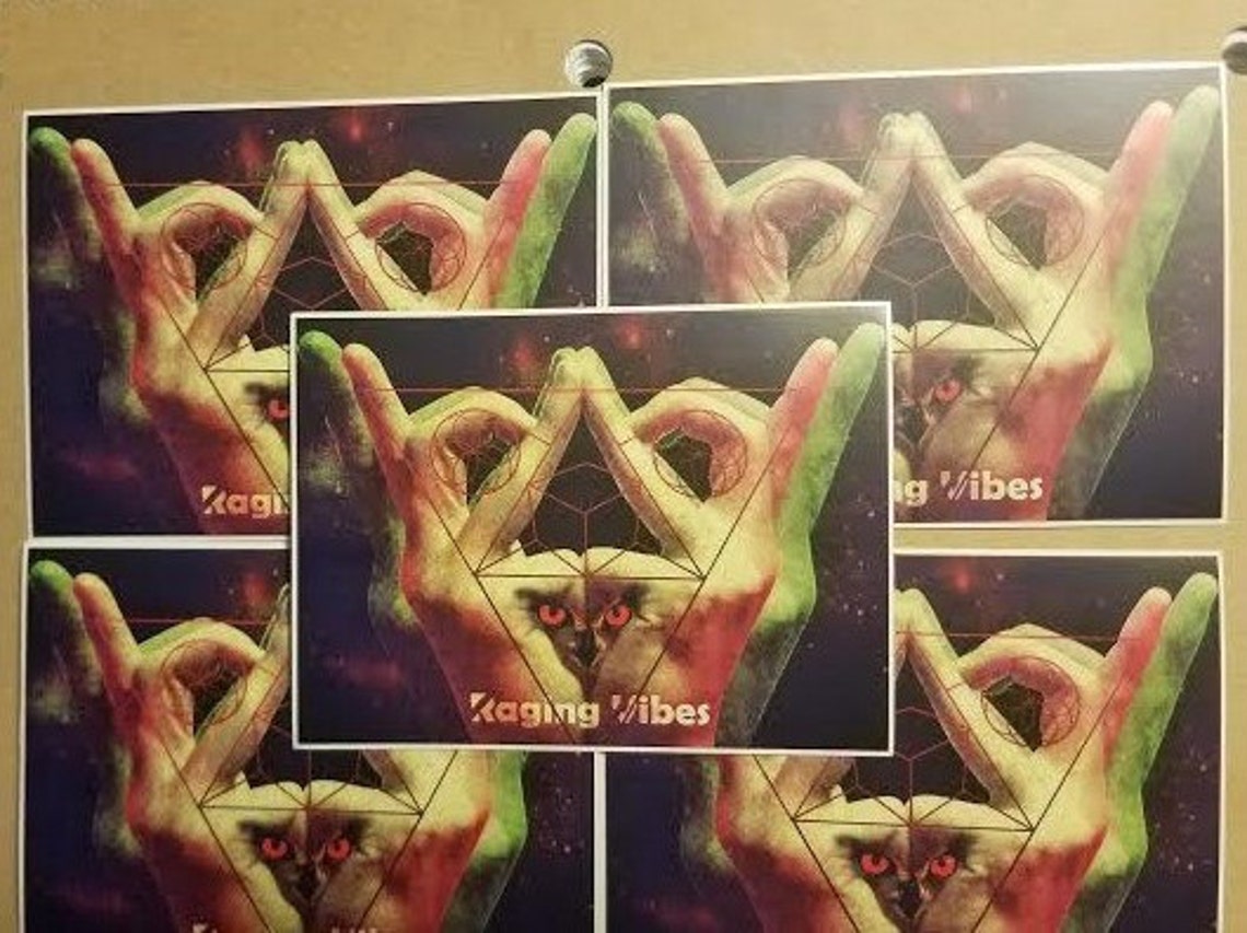 Pack de pegatinas 5 de alta calidad de vibraciones todo tiempo - Etsy ...