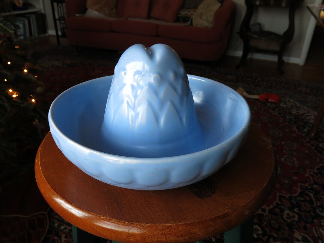Super Cool Vintage Pottery Periwinkle Sombrero Server-mystery Maker! - Etsy