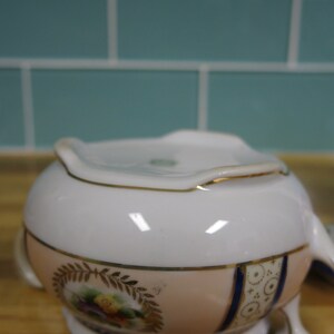 Completely Beautiful 1940's Hand Painted Cream and Sugar With Lid by ...