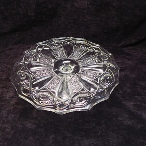 EAPG Mckee Glass Pattern Quintec Gorgeous Pressed Glass Pedestal Cake ...
