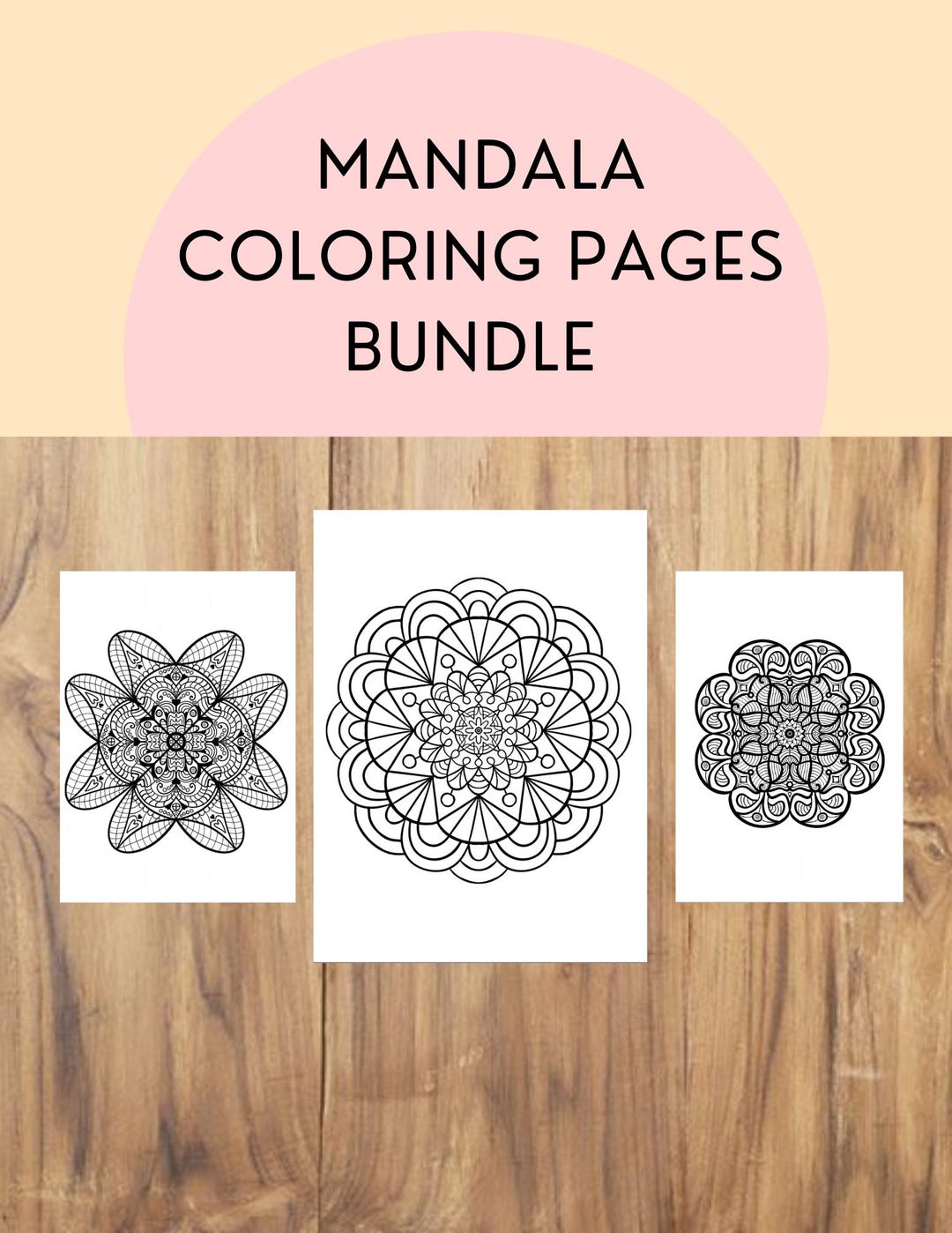 Mindful Mandala Coloring Page Bundle-digital Download for Relaxation ...