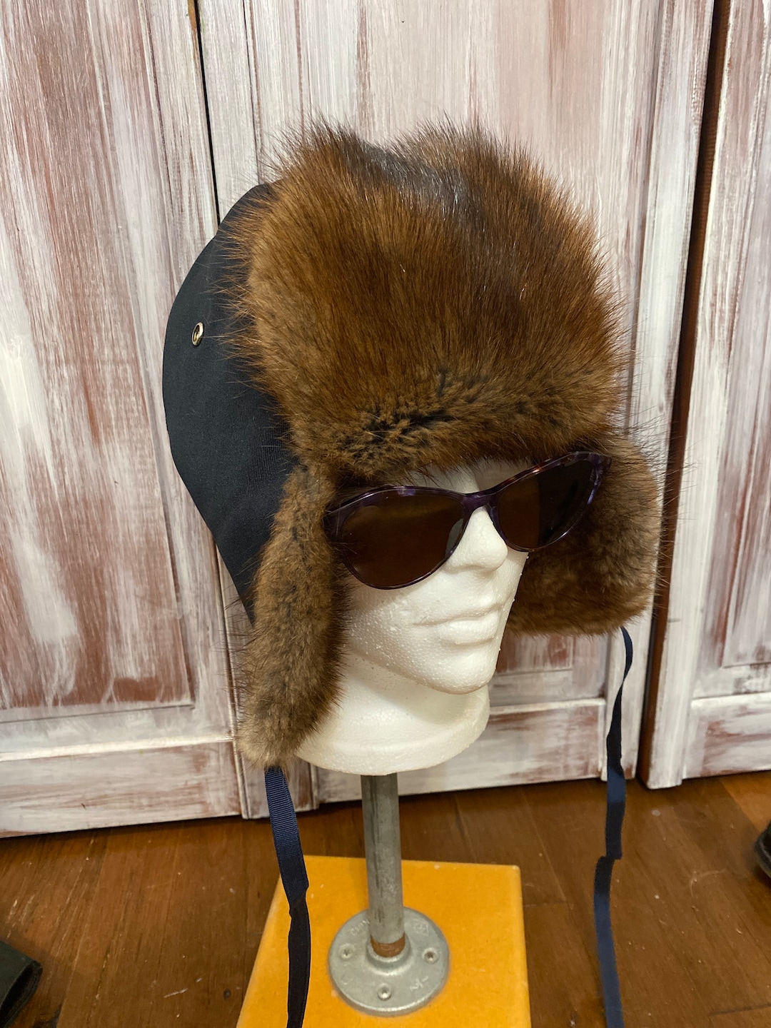 Vintage Women's Real Fur Trapper Hat Canadian Millinery Inc Sizes 7 - Etsy