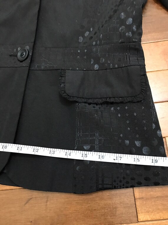 Vintage women's blazer - Mellow 90s black jacket - si… - Gem