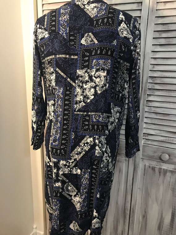 Vintage shirt dress - Lily Morgan brand in blue, navy… - Gem