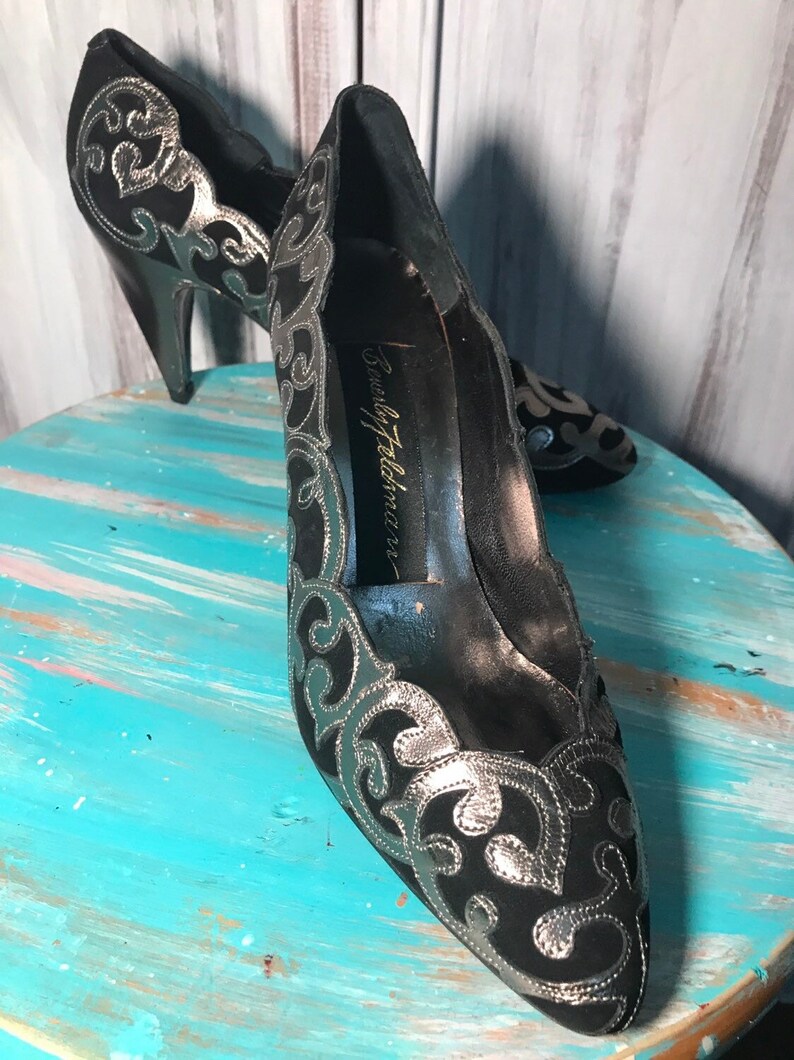 Soulier femme soulier vintage des années 80 dentelle de - Etsy France
