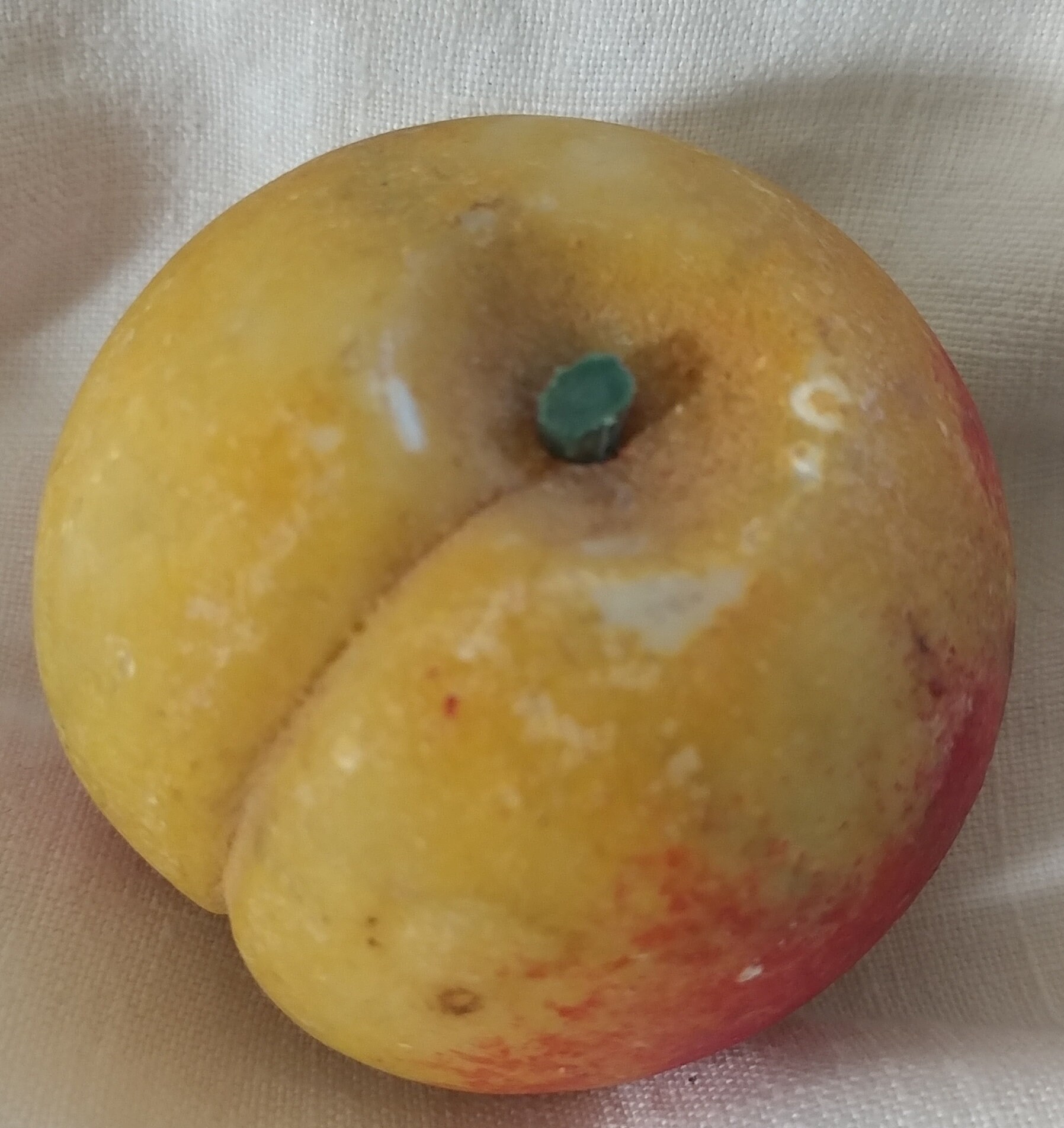 Vintage Italian Alabaster Stone Fruit Peach - Etsy