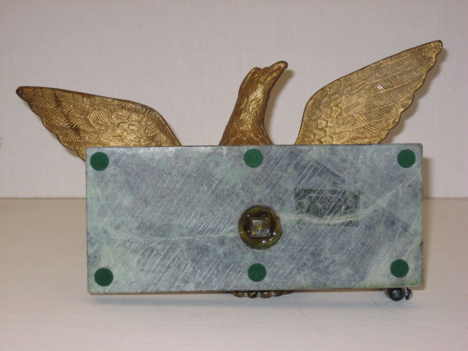 Bronze Eagle Desk Sculpture on Marble Base - Etsy