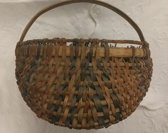 Antique Oak Splint Basket - Etsy