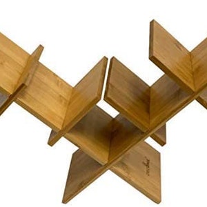 5 Bottle Cross Style Stackable Modular Wine Rack Wine Storage Rack ...