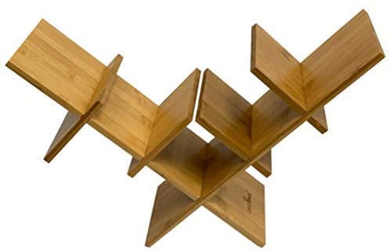 5 Bottle Cross Style Stackable Modular Wine Rack Wine Storage | Etsy