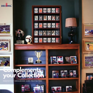 Solid Wood Graded Card Display Case, UV Protection - Etsy