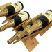 5 Bottle Cross Style Stackable Modular Wine Rack Wine Storage Rack ...