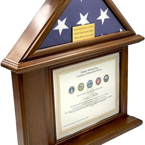 DECOMIL 3x5 Flag Display Case With Certificate and Document - Etsy