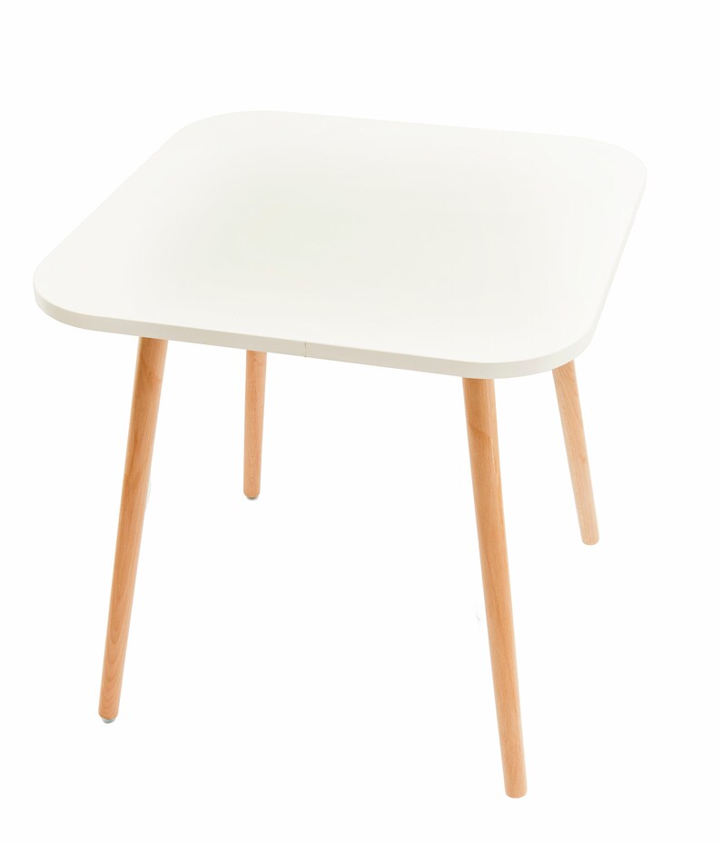 DECOMIL Modern Square Side Table, End Table, White - Etsy