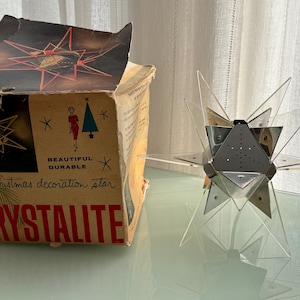 Vintage Mid-century Modern Lucite/aluminum Atomic Star "crystalite ...