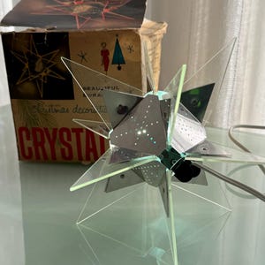 Vintage Mid-century Modern Lucite/aluminum Atomic Star "crystalite ...