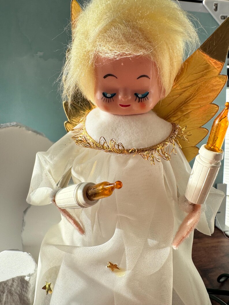 Vintage NOMA Mid-century Heavenly Angel Tree Topper - Etsy
